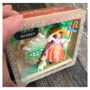 Nursery Rhyme Doll Diorama Vintage Little Bo Peep. Shadow Box ...