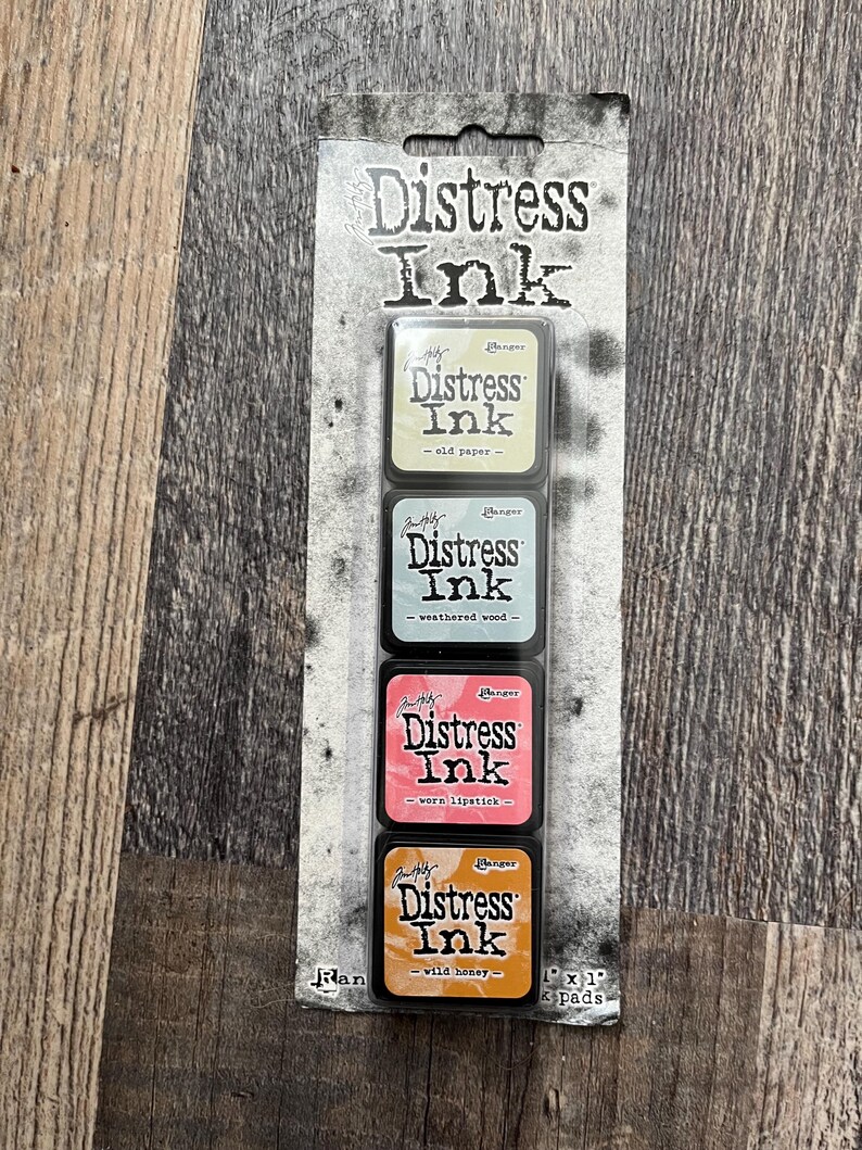 Tim Holtz Distress Ink 1”x1” Mini Ink Pads Set of 4. Ranger Ink! YOU ...