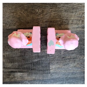 Polly Pal Chalkware Pink Bookends & Pencil Holder Set 1976 Made in ...