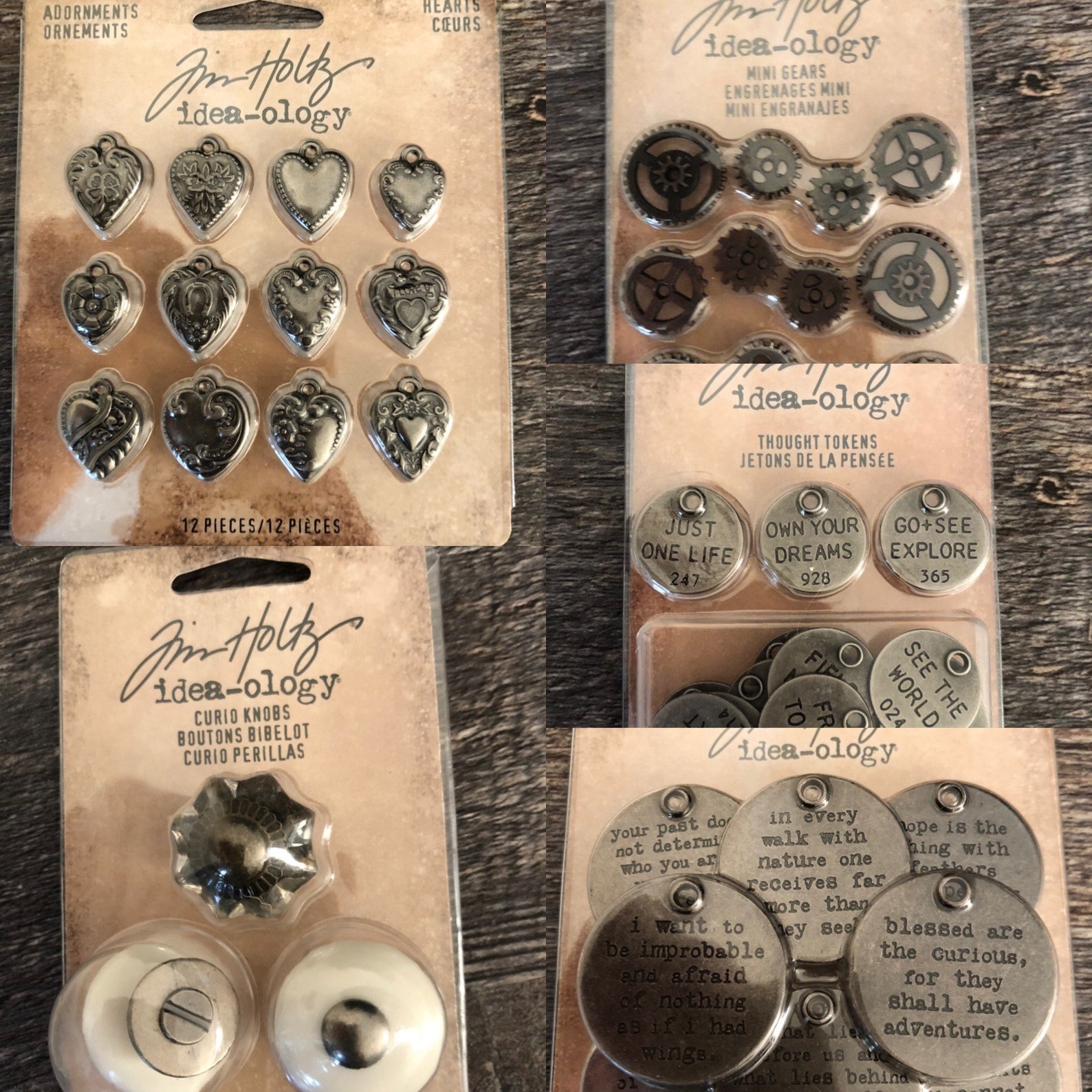 METAL Idea-ology Tim Holtz METAL Embellishments. You - Etsy