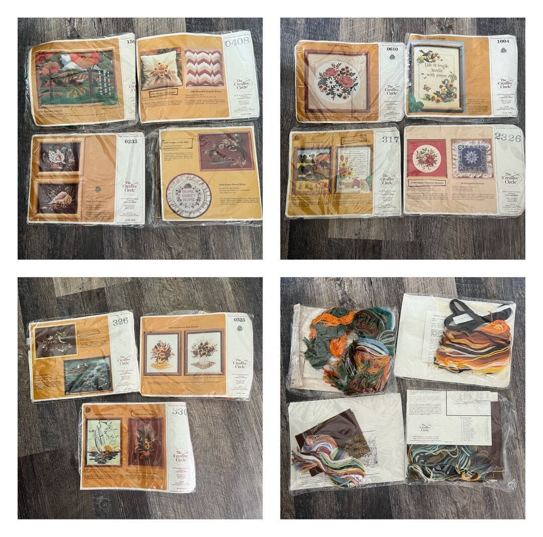 The Creative Circle Vintage Craft Kits. Unopened. YOU CHOOSE. - Etsy Canada