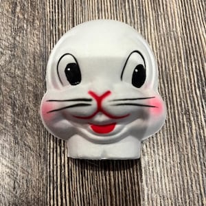 Vintage 3” Bunny Rabbit Face. 1/2 Face Mask. Anthropomorphic. New Old ...