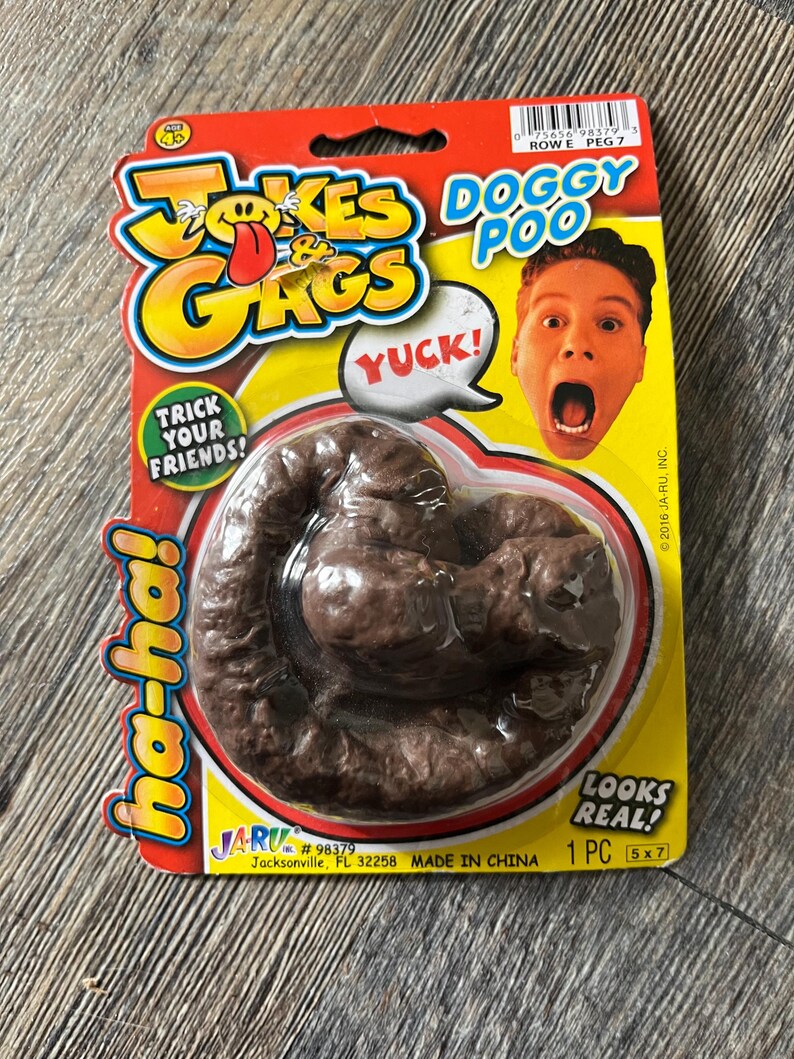 Jokes & Gags Prank Gift, Toy, Fake Dog Poop or Funny Teeth 2 Pack. Pre ...