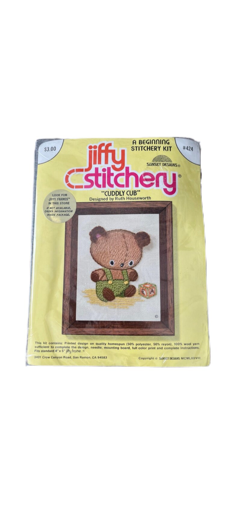 Jiffy Stitchery! Sunset Designs. New Old Stock! Preowned Unopened. YOU ...