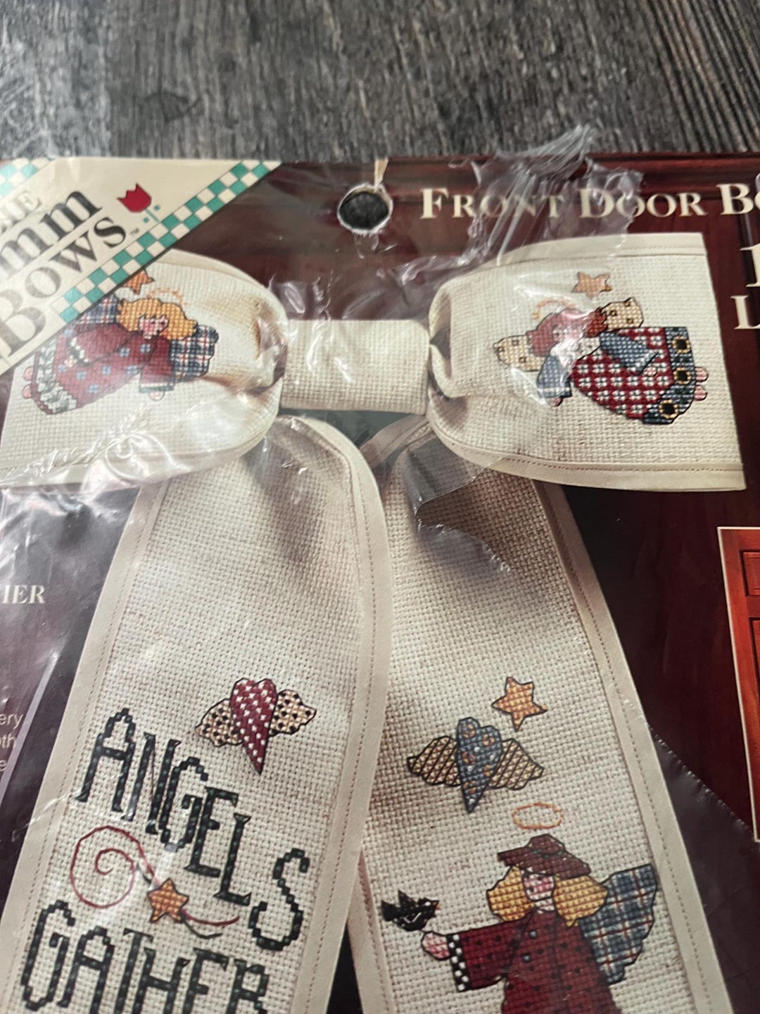 Vintage Dimensions Debbie Mumm Front Door Bow Cross Stitch Kit “angels ...