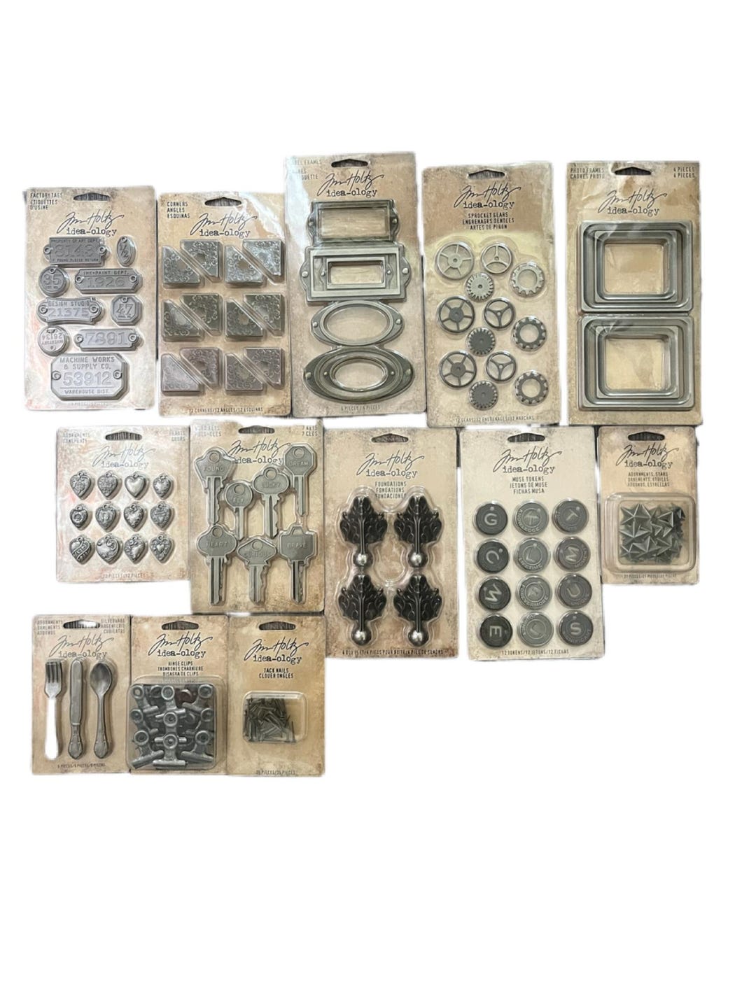 METAL Idea-ology - Tim Holtz - METAL Embellishments. You Choose! - Etsy
