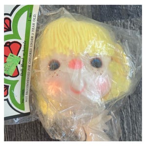 Vintage Darice Brand Doll Head and Hands. White Face With Long Braids ...
