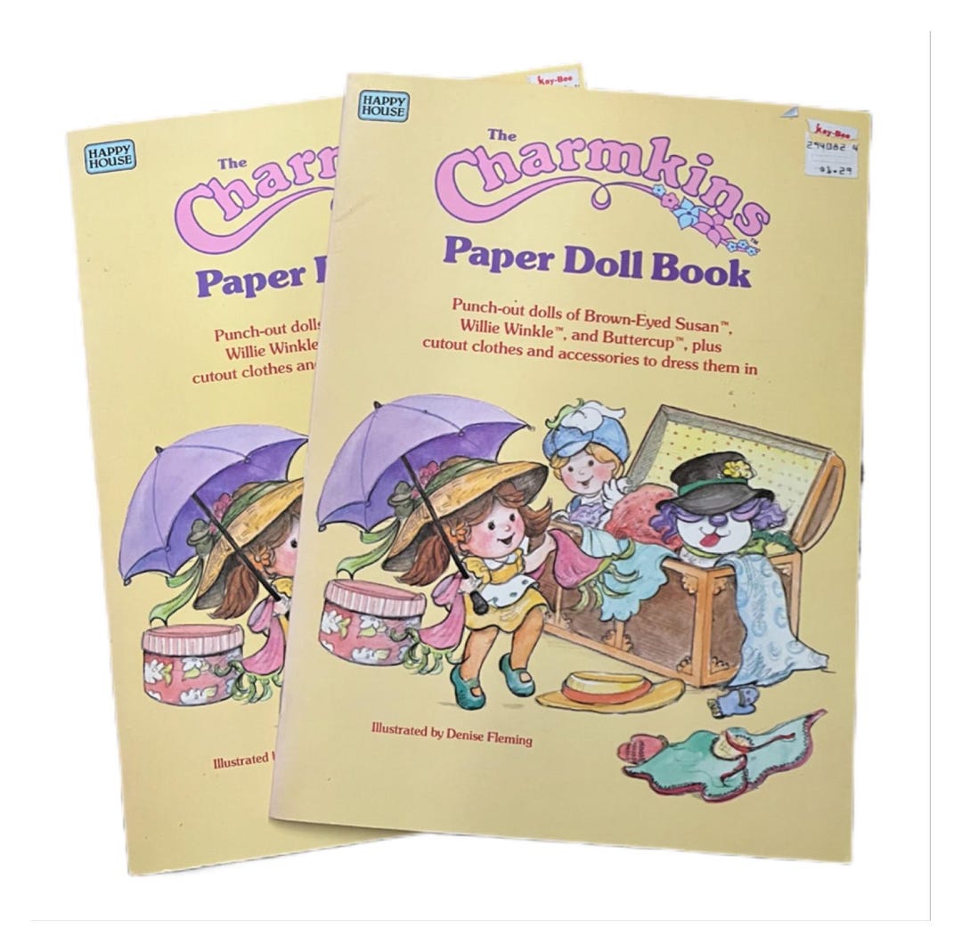 Vintage 1984 Charmkins Paper Doll Book! Paper Dolls and Clothes. Unused ...