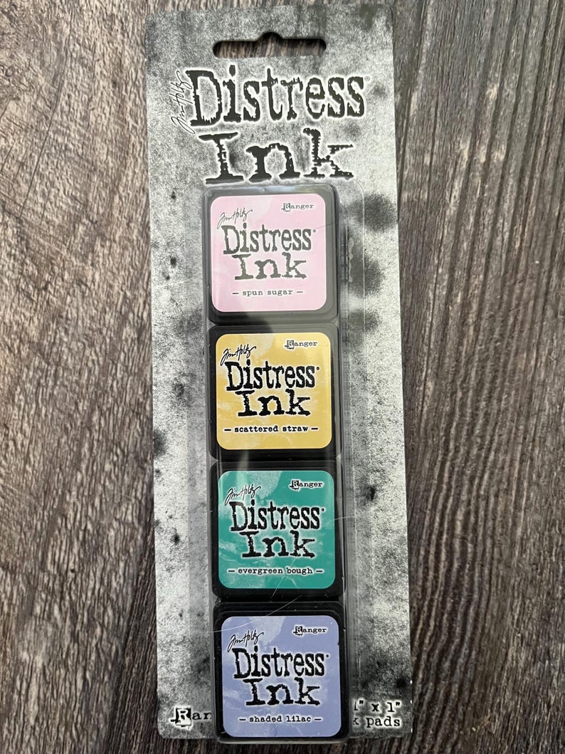 Tim Holtz Distress Ink 1”x1” Mini Ink Pads Set of 4. Ranger Ink! YOU ...