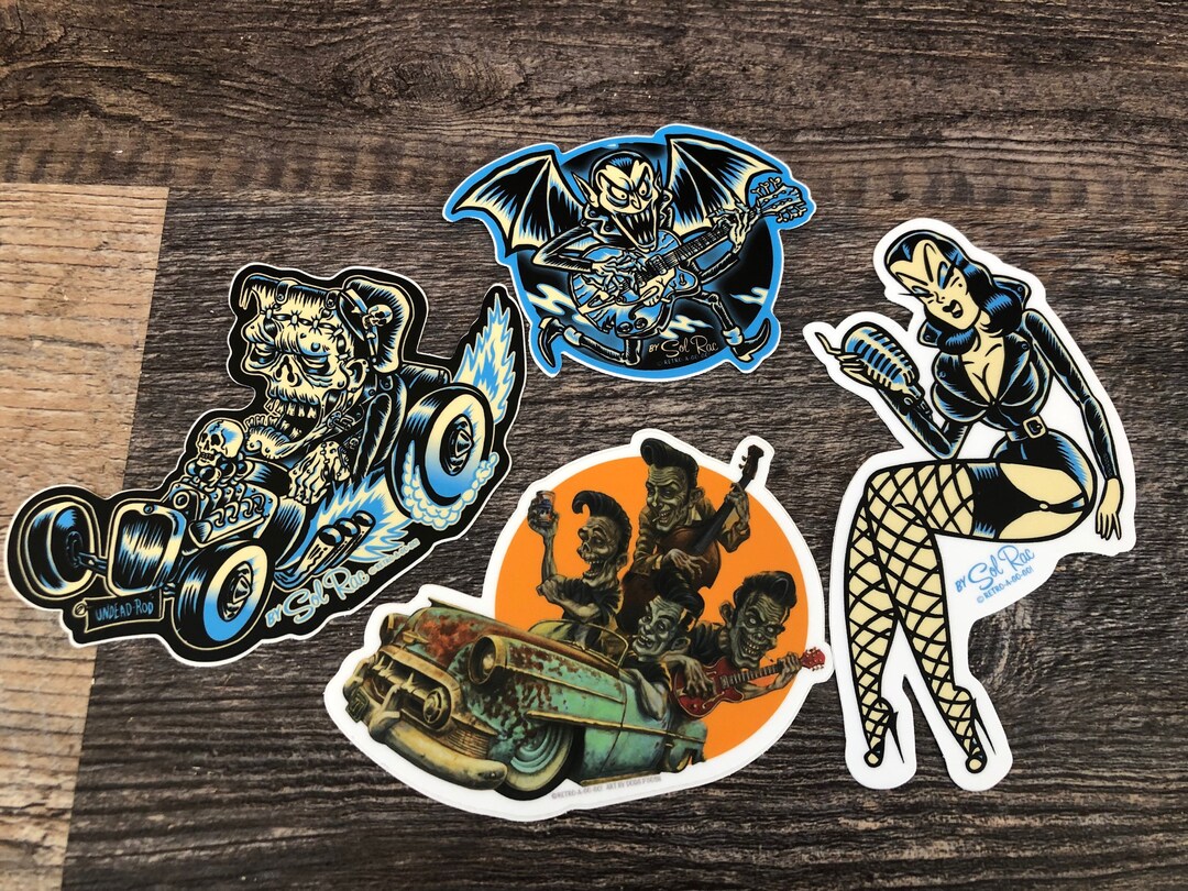 Retro-a-go-go Stickers. Vinyl Stickers Approximately 3 1/2x 4 YOU ...