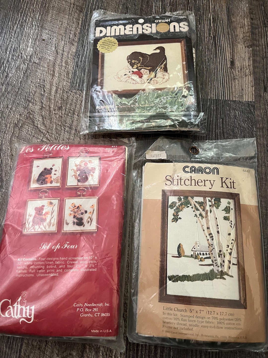 Caron Dimensions or Cathy Stitchery Kits. New Old Stock. Unopened. Good ...