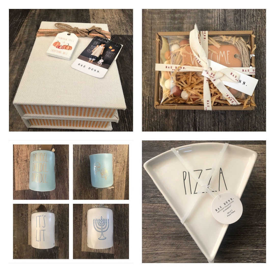 Rae Dunn Super Cute Pizza Plates, Candles, Decorations Brand New YOU ...