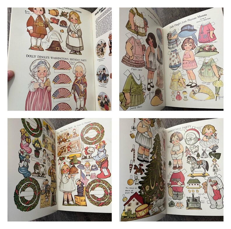 Vintage Paper Doll Book! Peter Rabbit, Dolly Dingle, North American ...