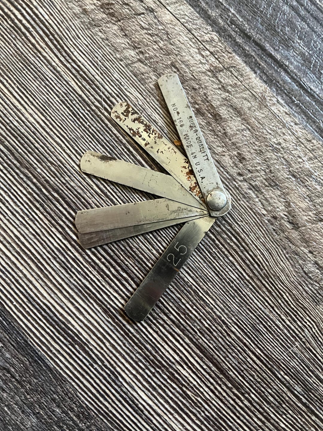 Vintage Feeler Gauge. Super Quality No. 168 Made in USA. rust - Etsy