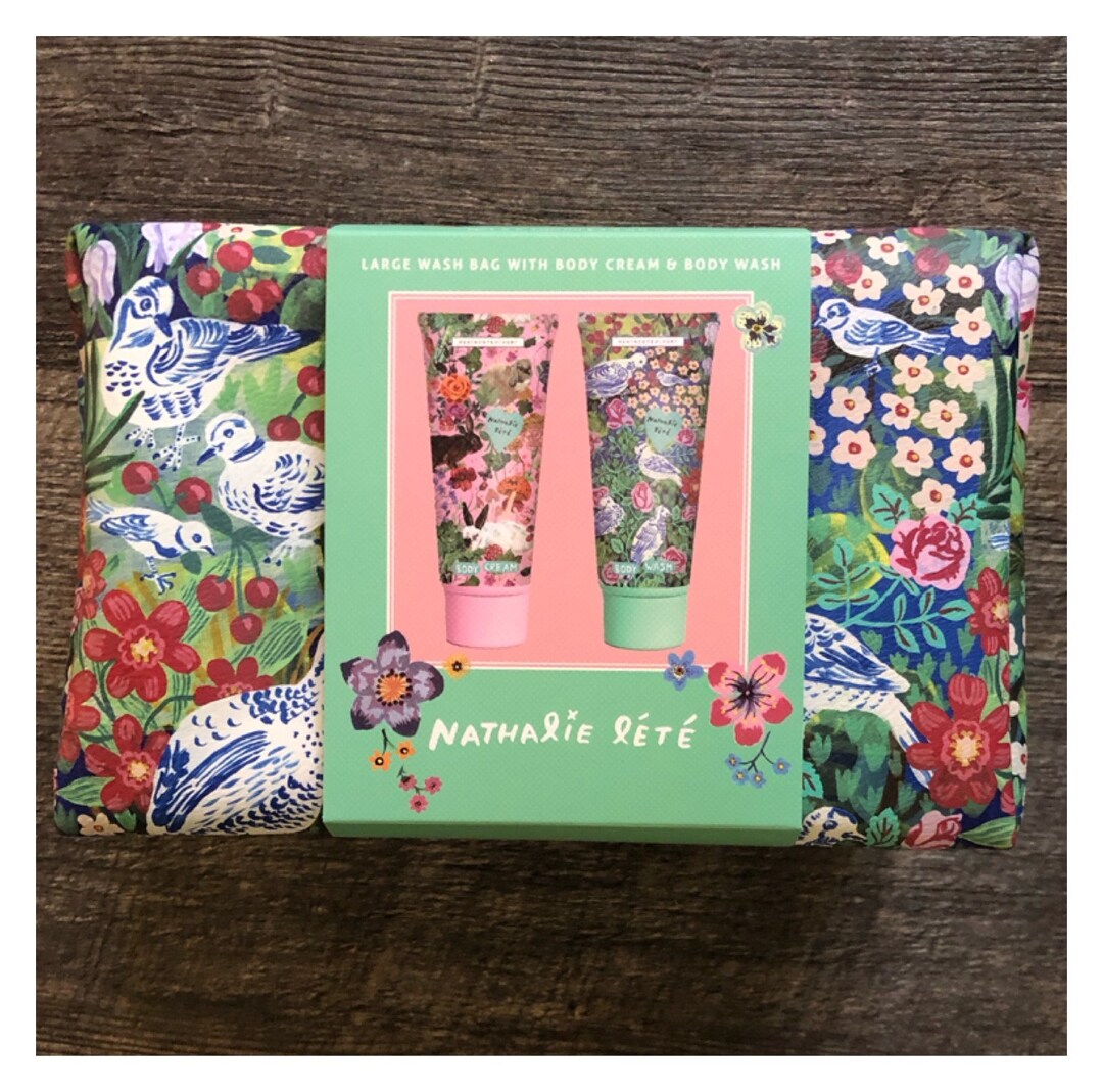 Nathalie Lete Heathcote & Ivory Large Wash Toiletries Travel Bag. Bird ...