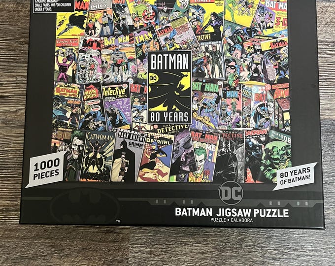 DC Batman 1000 Piece Jigsaw Puzzle - Comic Books Through Time Collage ...