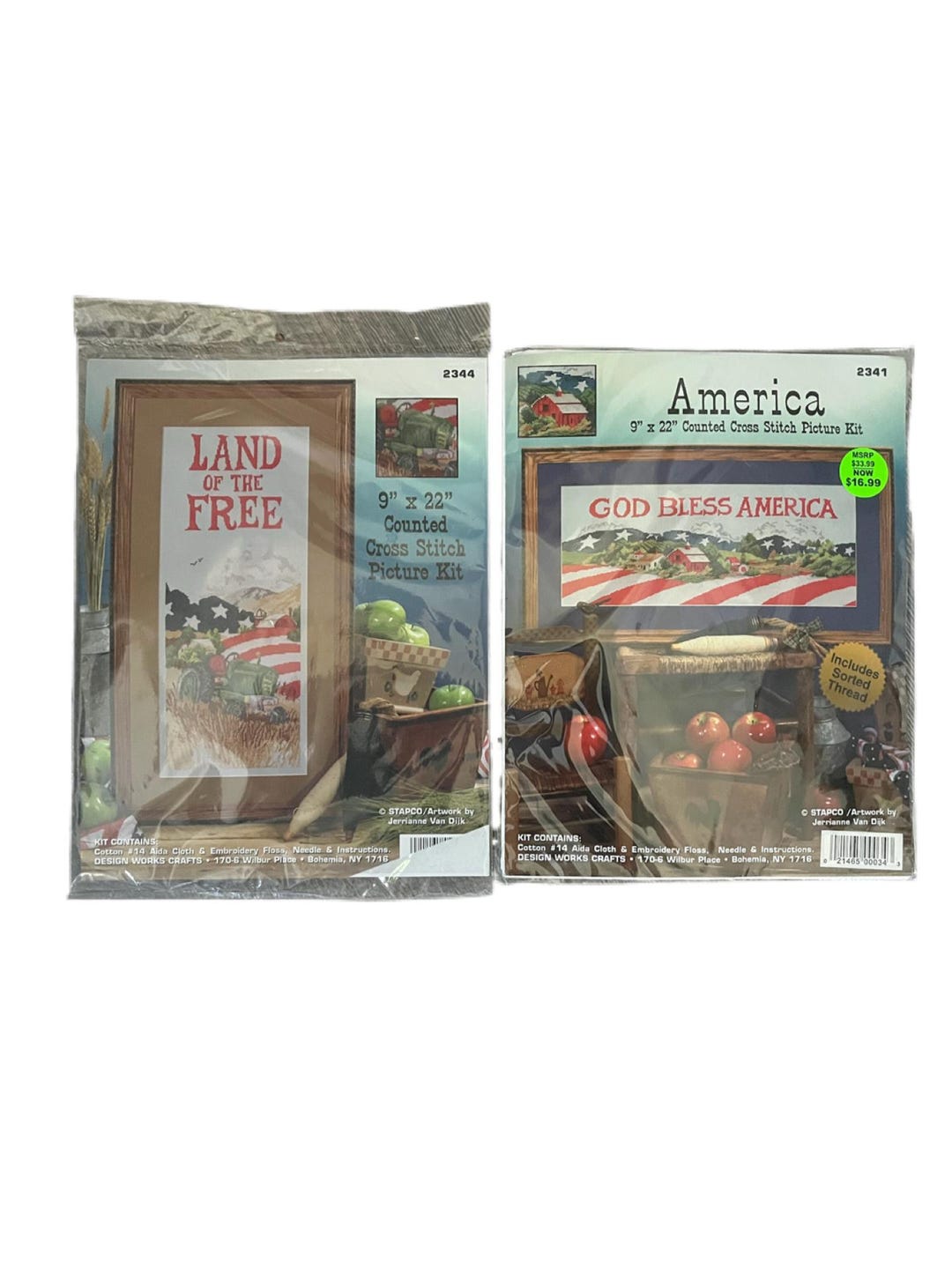 Stapco Cross Stitch Picture Kits. 9”x22” Preowned Unopened. YOU CHOOSE ...