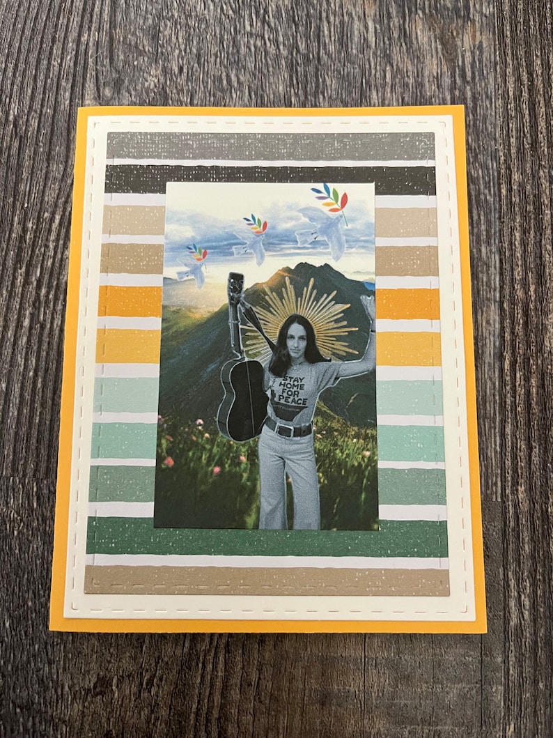 4 Handmade Collage Cards. Feminist Set! Blank Greeting Cards! Each of ...