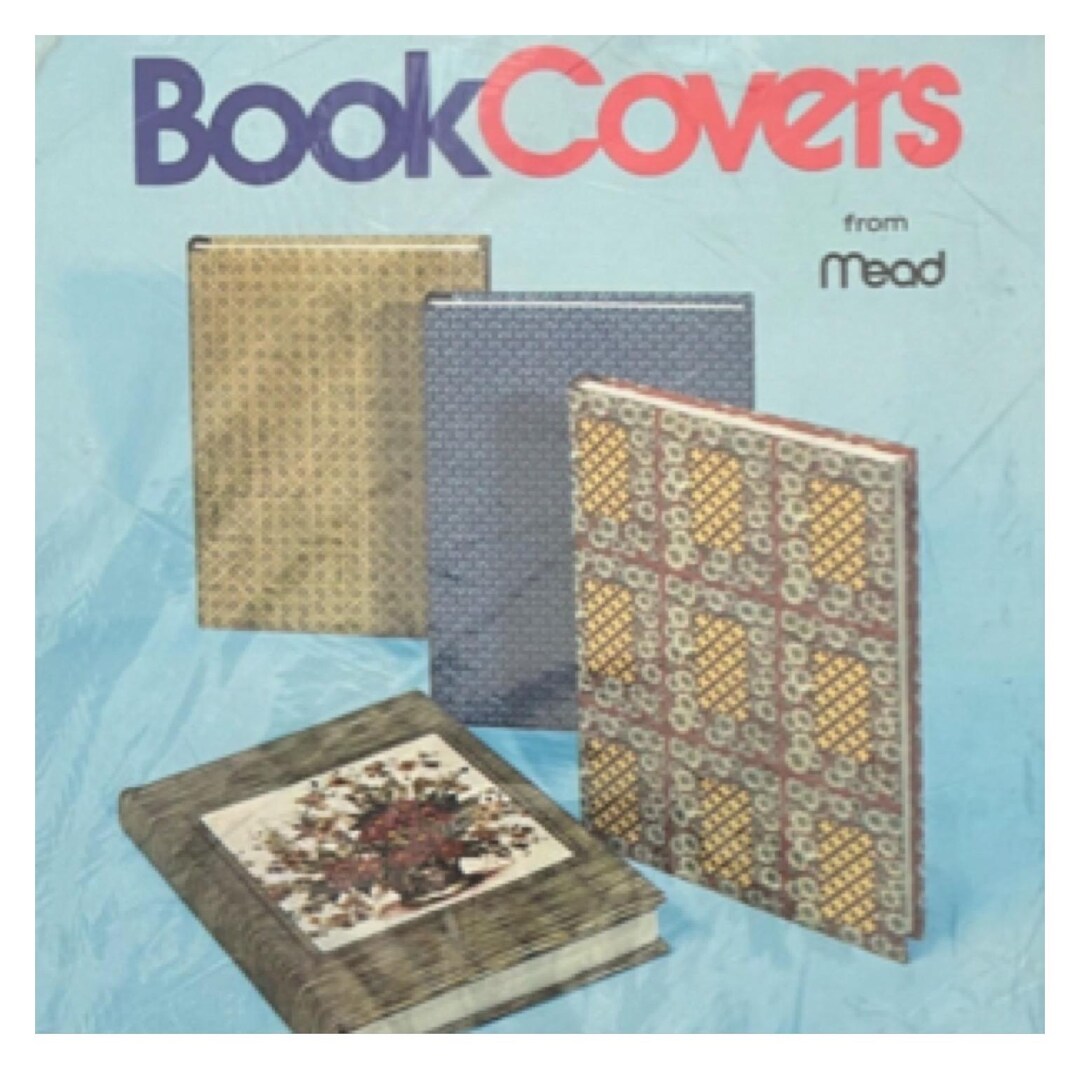 Vintage Packages of 4 Mead Brand Book Covers. 4 Designs. Unopened. - Etsy