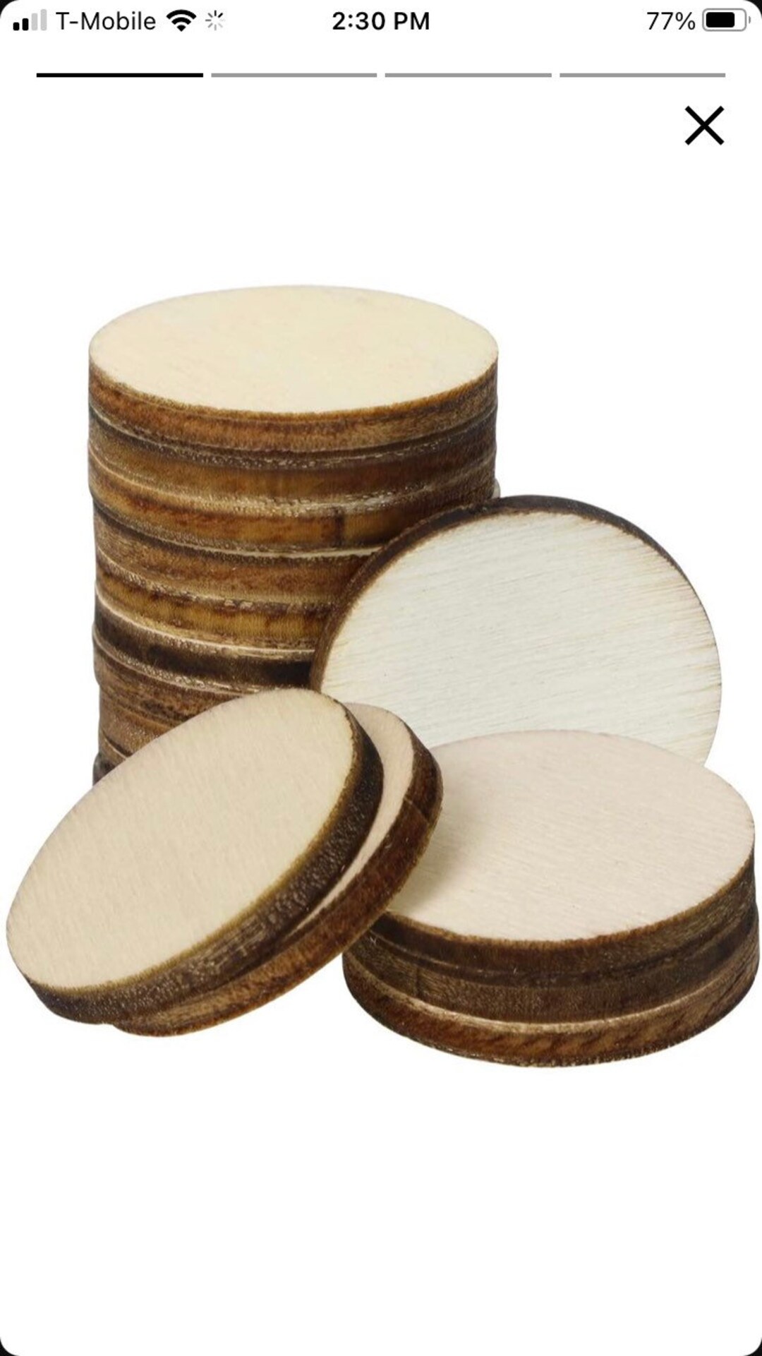 Wood Circles Discs. Package of Small Wood Rounds. Used for Variety of ...