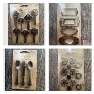 METAL Idea-ology - Tim Holtz - METAL Embellishments. You Choose! - Etsy