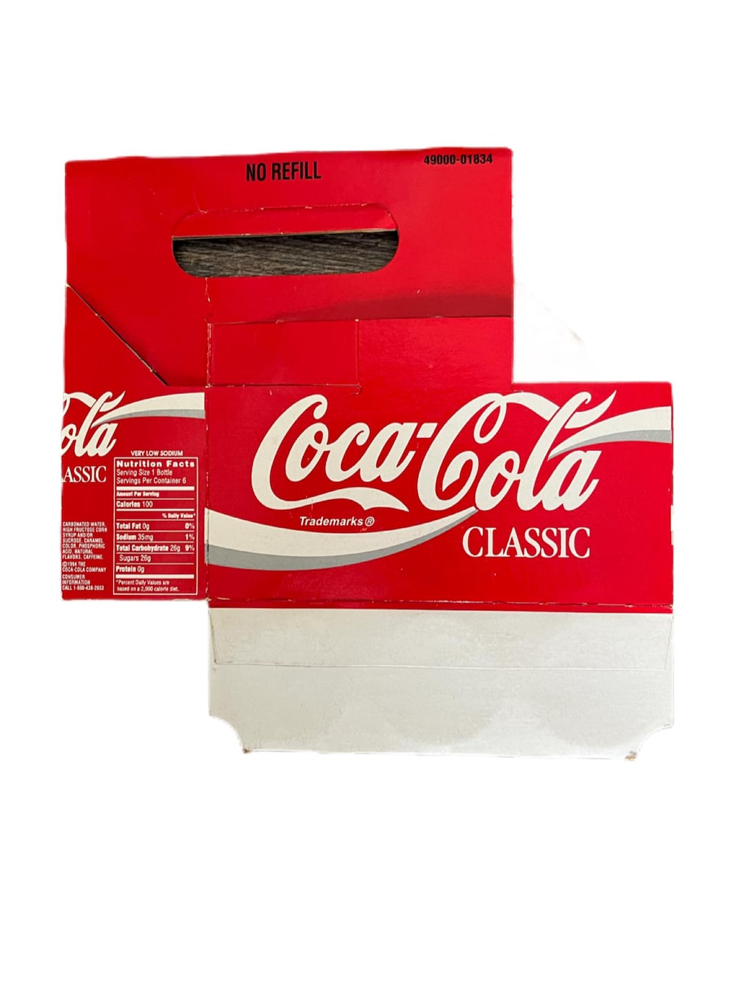Vintage 1995 Coca-cola Empty Carton. 6 Pack. Good Pre Owned Condition ...