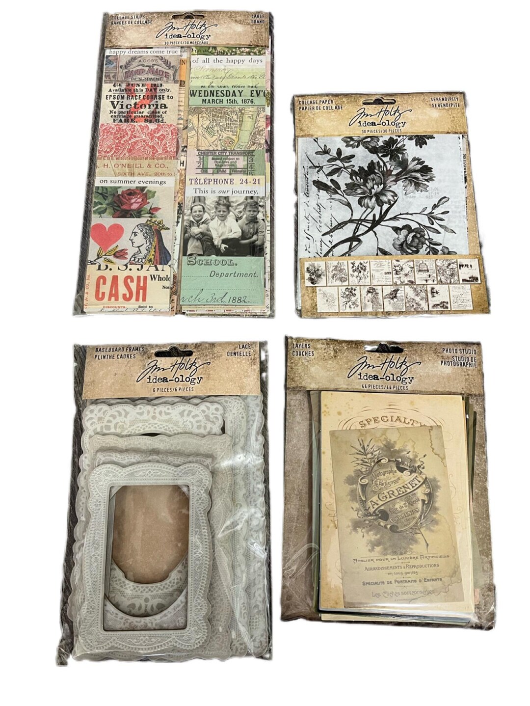 Tim Holtz Chipboard, Collage Strips or Photo Studio Ephemera! Idea ...
