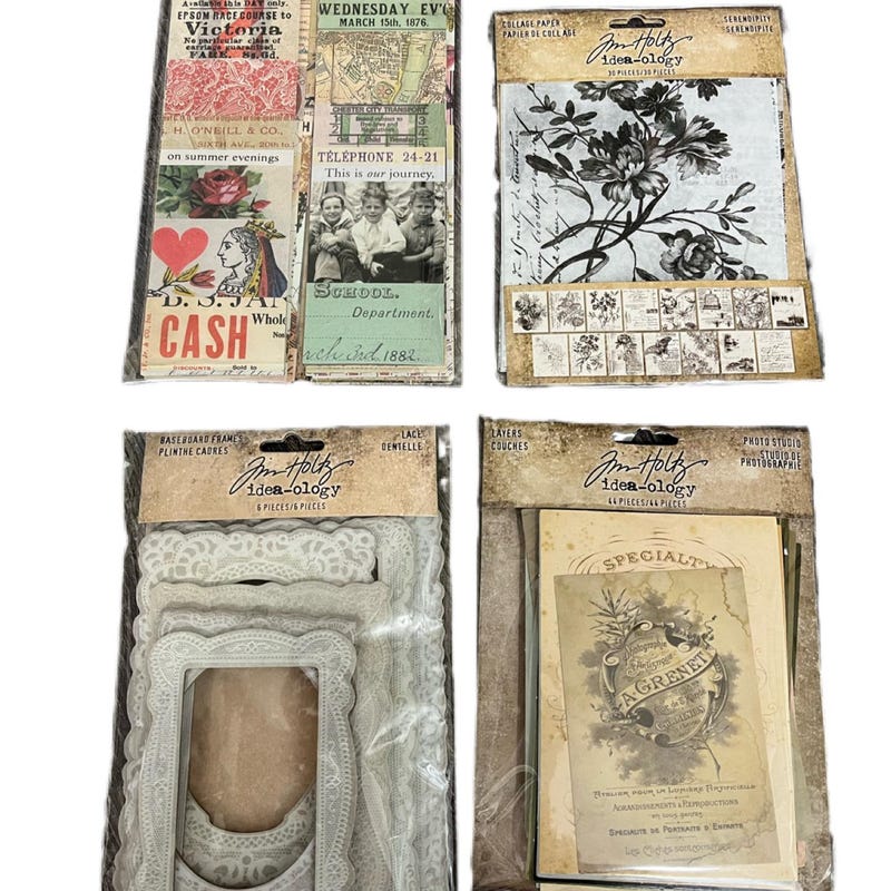 Tim Holtz Christmas Collage - Etsy