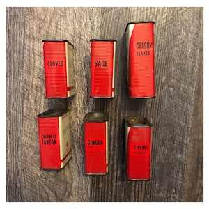 Vintage Frank’s Brand Spice Tin. 1950s Various Spice Seasoning Tins ...