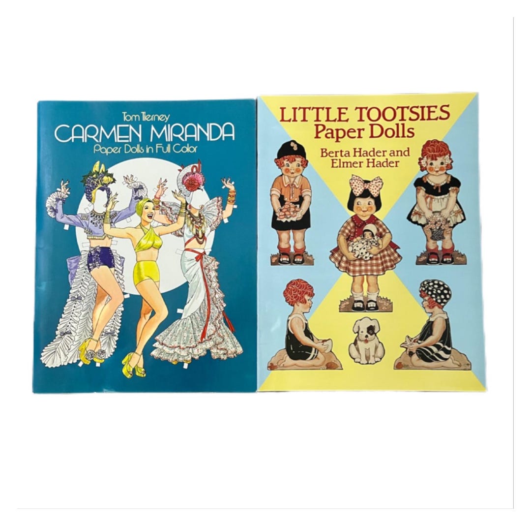 Vintage Dover Paper Doll Book! Carmen Miranda or Little Tootsies ...