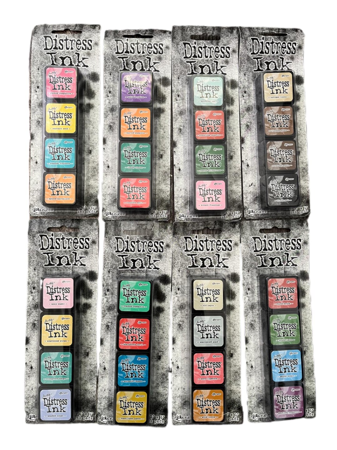 Tim Holtz Distress Ink 1”x1” Mini Ink Pads Set of 4. Ranger Ink! YOU ...
