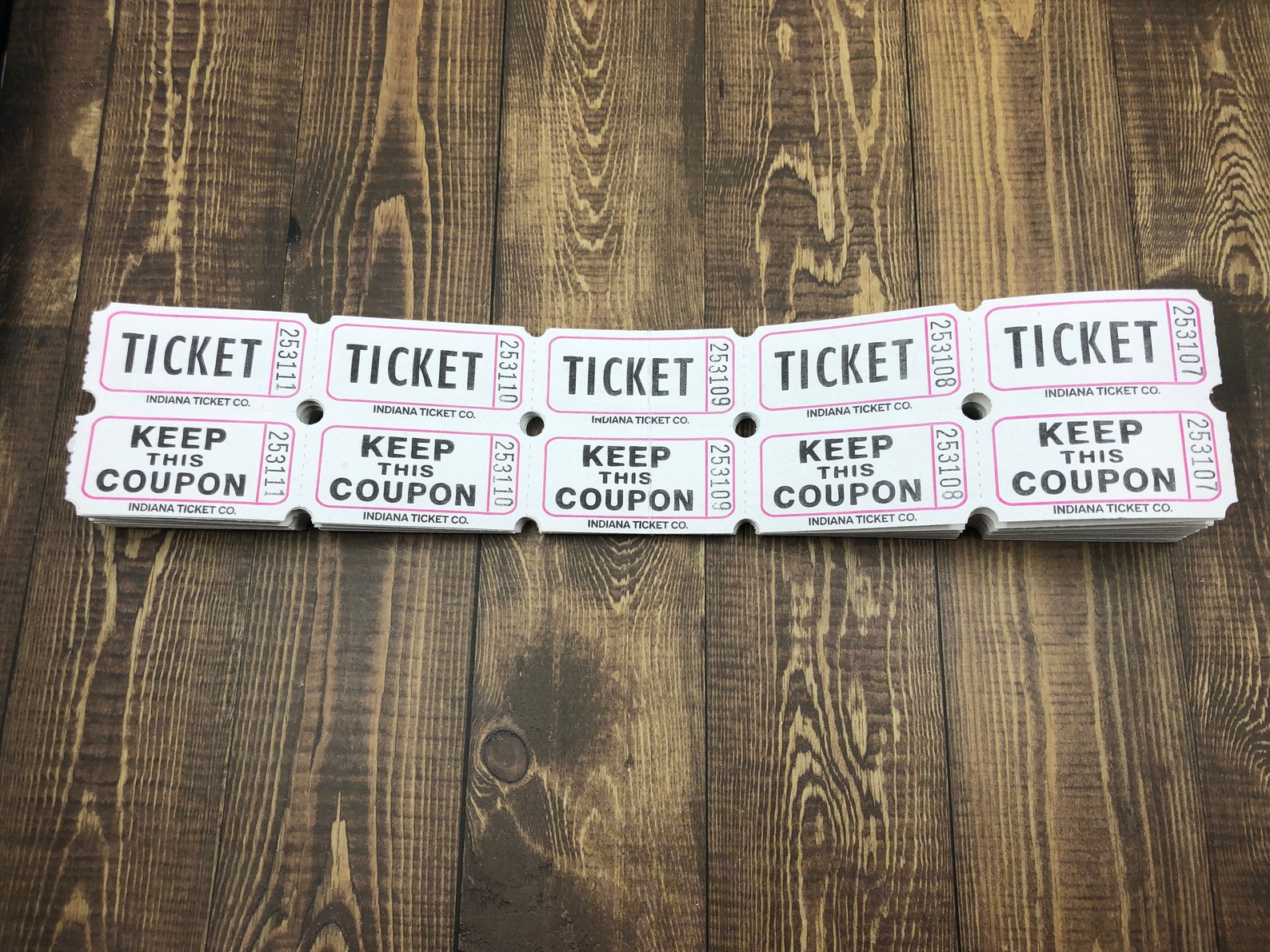 100 White Tickets. Game Tickets. Carnival Tickets. A Must Have - Etsy