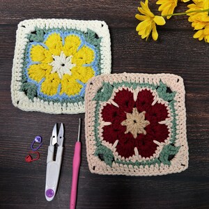 Crochet Granny Square Pattern Crochet Square Amigurumi Pattern PDF ...