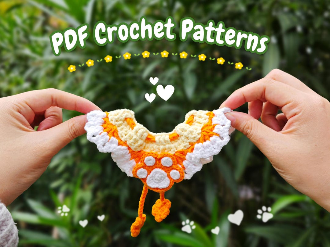 CROCHET PATTERN - Crochet Pet Bibs Pattern - Amigurumi Bibs Pattern ...