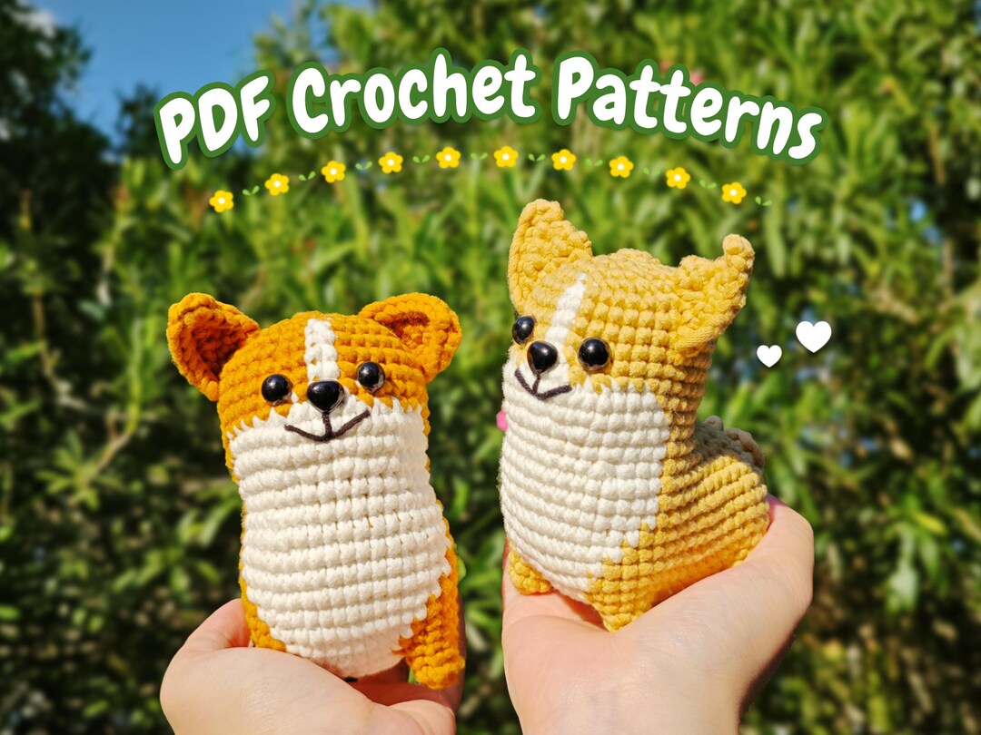 Crochet Corgi Pattern - Amigurumi - Crochet Dog Pattern - Amigurumi Tutorial PDF in English - Etsy