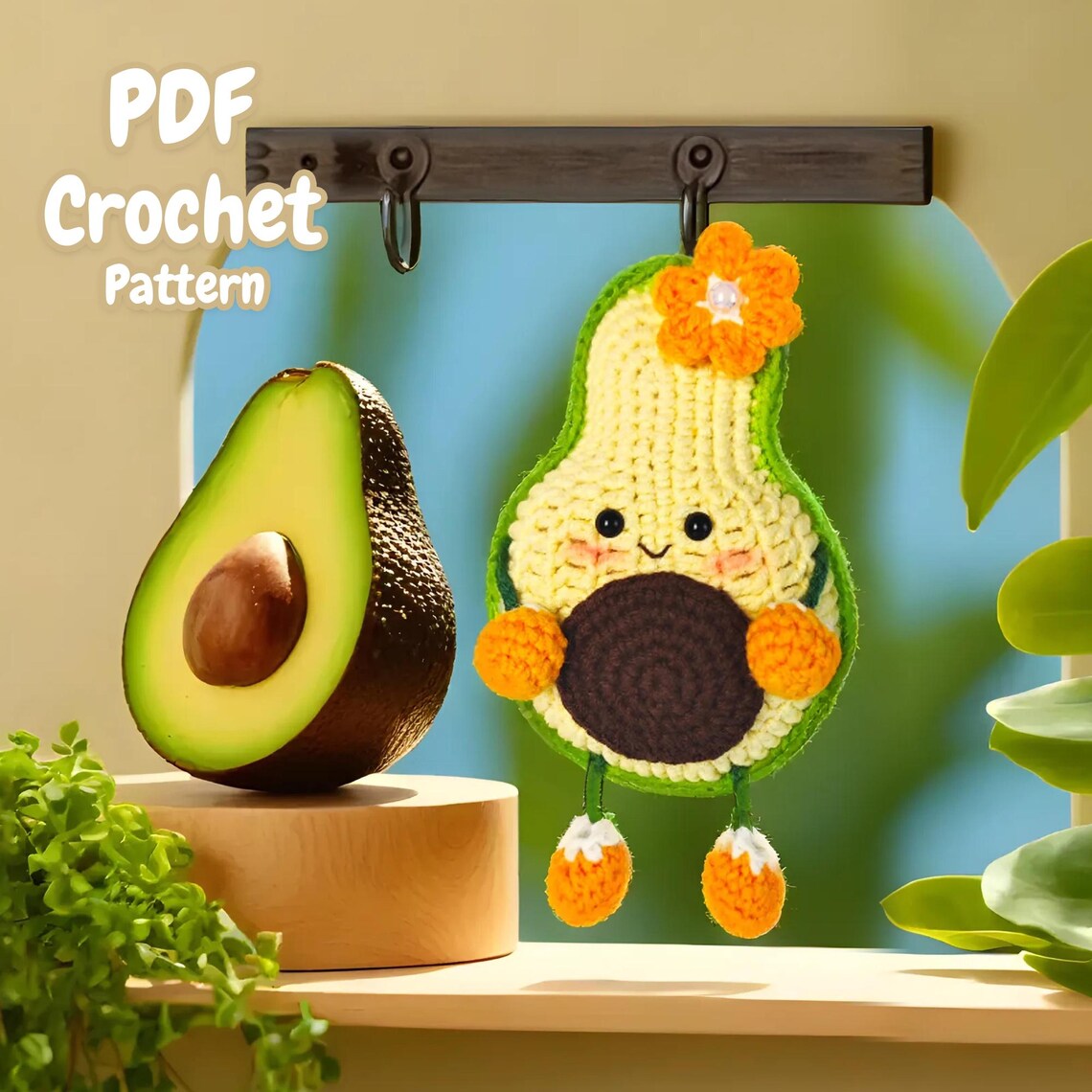 Crochet Avocado Amigurumi Pattern – Fruit Toy Tutorial (PDF) - Etsy