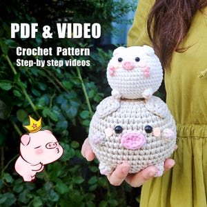 CROCHET PATTERN - Amigurumi Crochet Pig Pattern PDF (english) - Easy ...