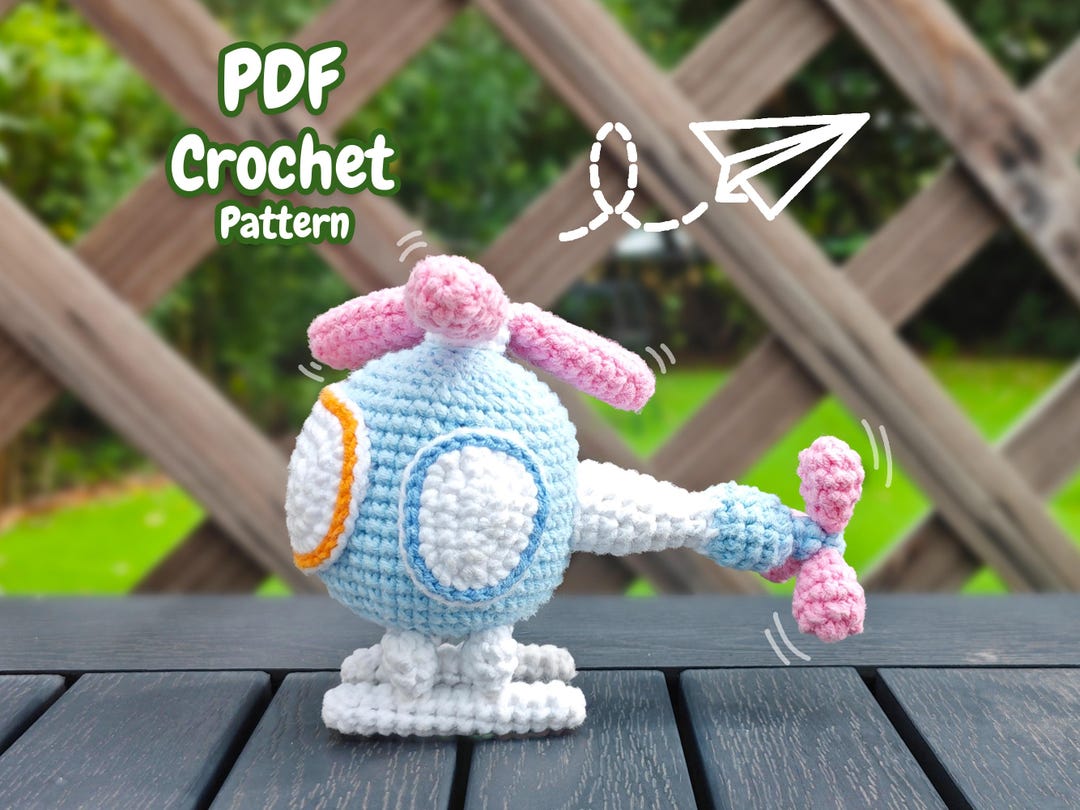 Helicopter Crochet Pattern - Crochet Helicopter Pattern - Amigurumi ...