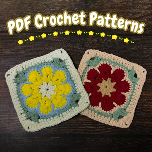 Crochet Granny Square Pattern Crochet Square Amigurumi Pattern PDF ...