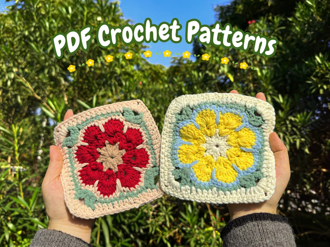 Crochet Granny Square Pattern Crochet Square Amigurumi Pattern PDF ...