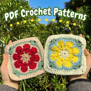 Crochet Granny Square Pattern Crochet Square Amigurumi Pattern PDF ...