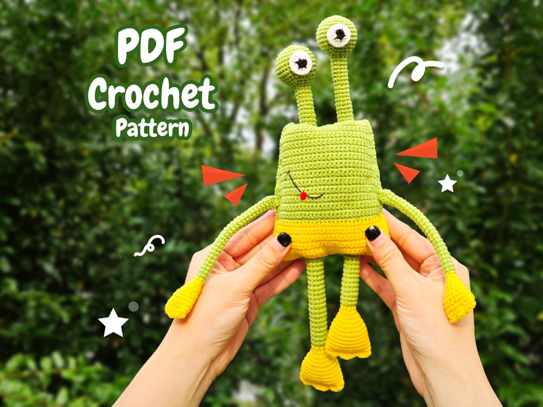Pull Frog Crochet Pattern - Amigurumi Frog Pattern - Easy Crochet Toy ...