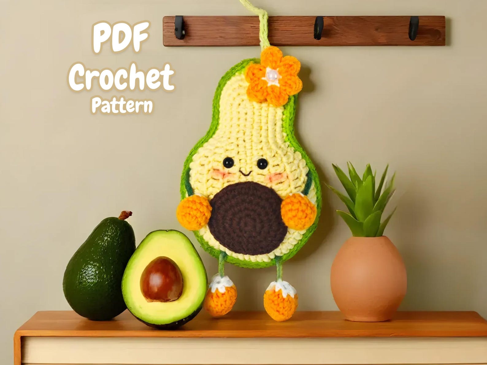 Crochet Avocado Amigurumi Pattern – Fruit Toy Tutorial (PDF) - Etsy