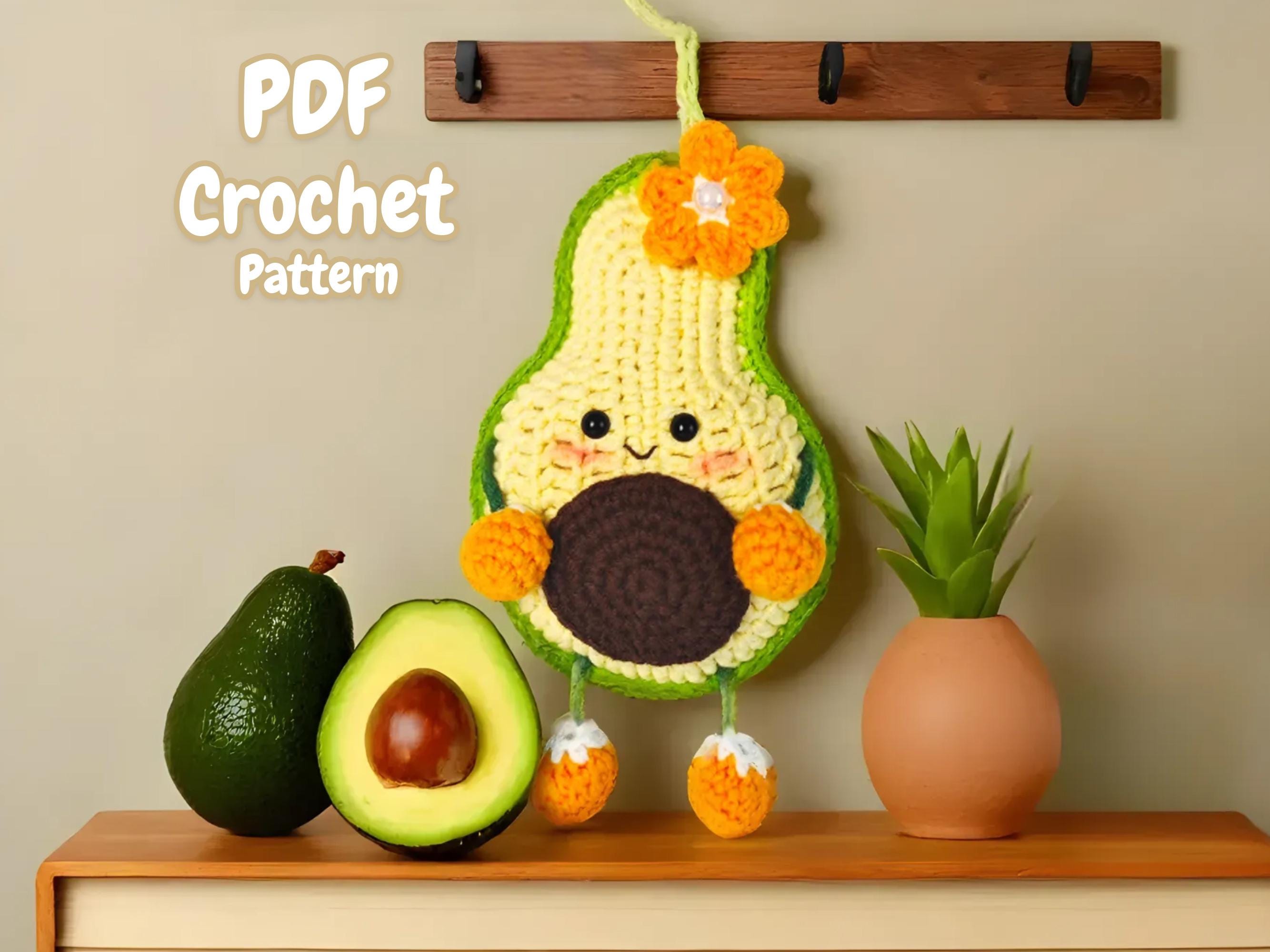 Crochet Avocado Amigurumi Pattern – Fruit Toy Tutorial (PDF) - Etsy
