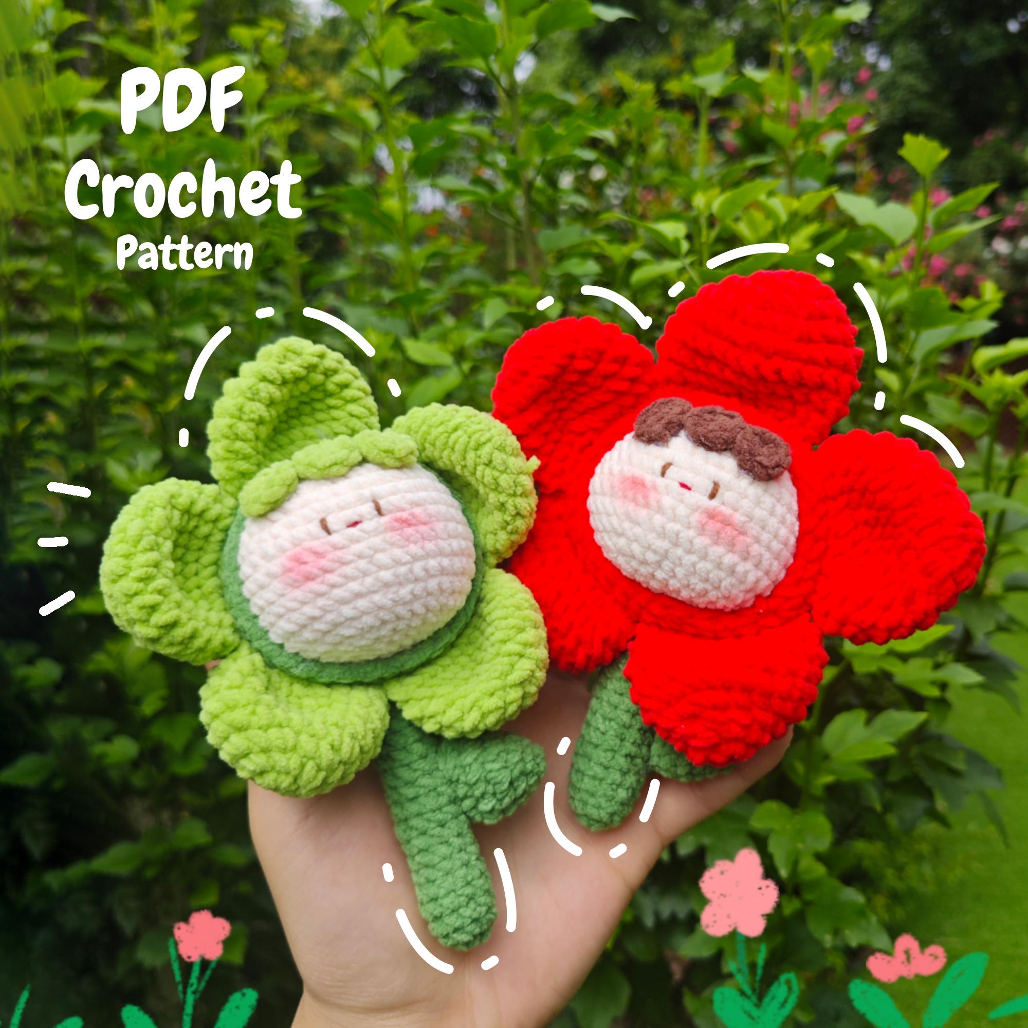 Cute Flower Crochet Pattern Flower Amigurumi Pattern tutorial Digital ...