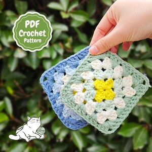 Crochet Granny Square - Amigurumi Pattern - PDF Tutorial- Beginner ...