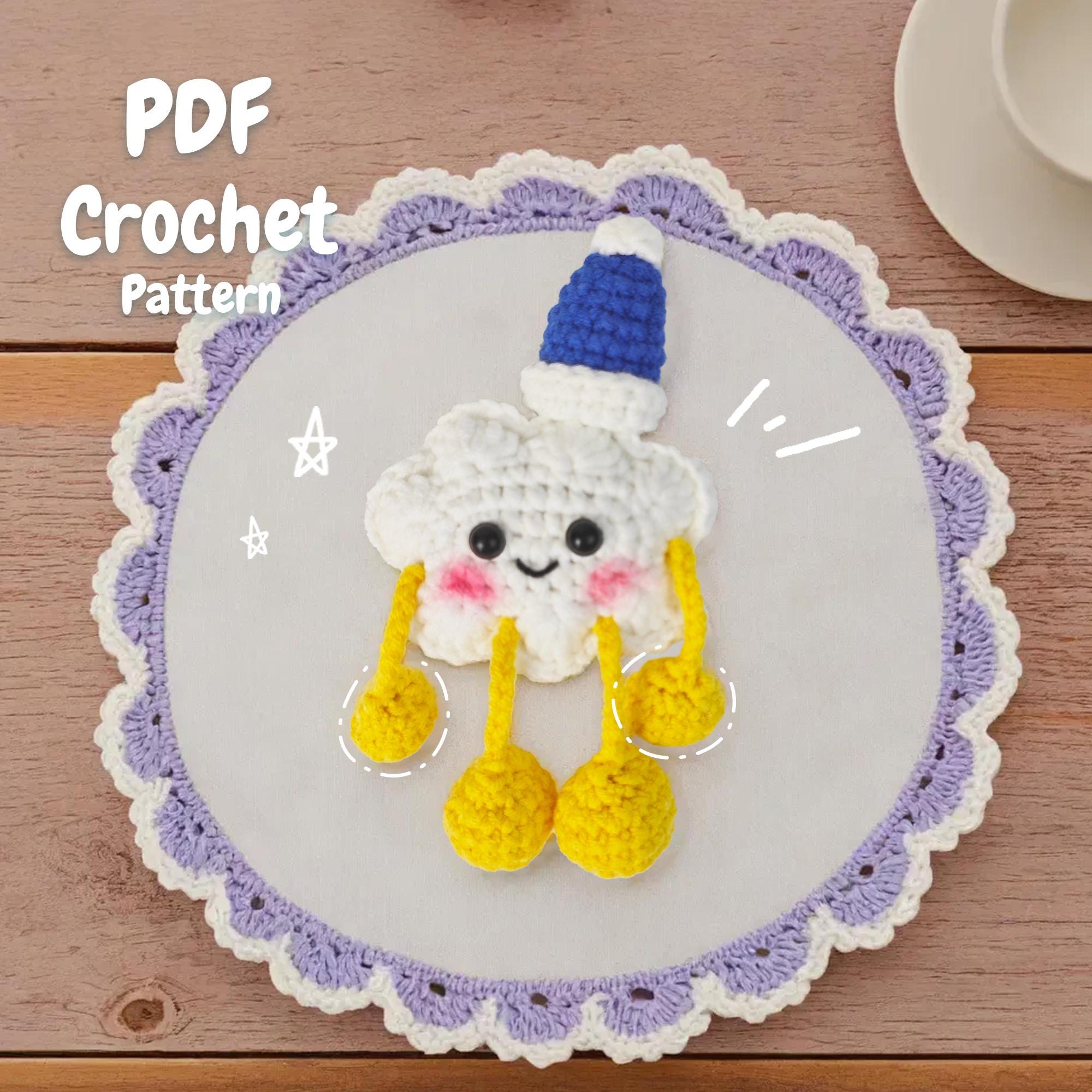 Small Clouds Crochet Pattern PDF Easy Crochet Clouds Amigurumi Pattern ...