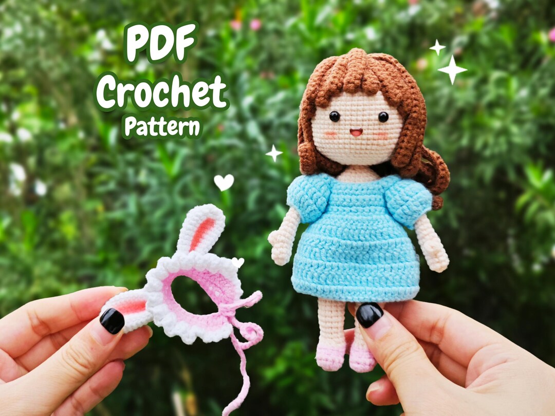 Girl Crochet Pattern - Crochet Cute Girl - Amigurumi Well-behaved Girl ...