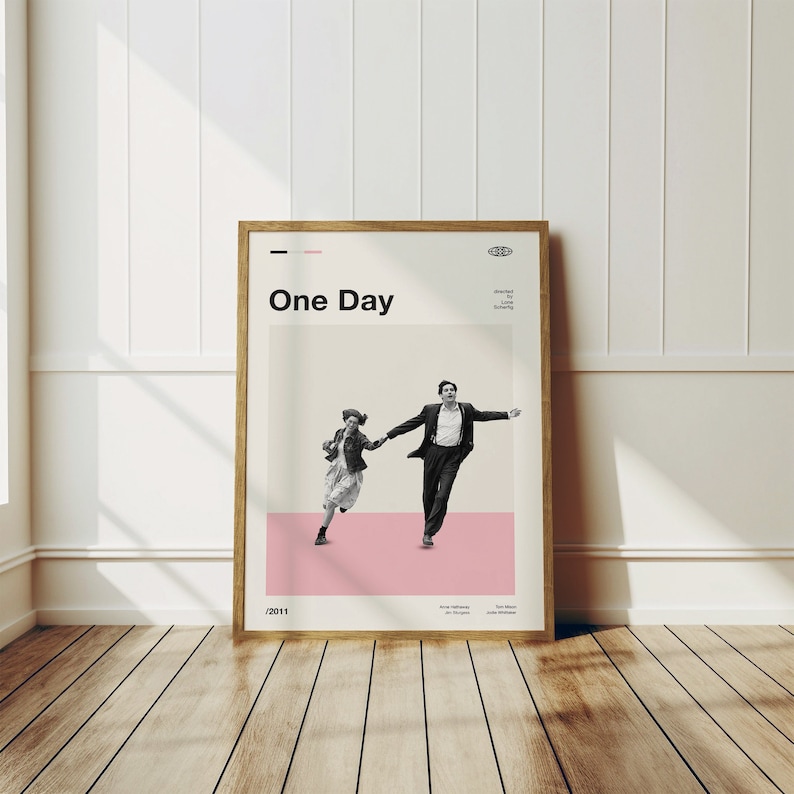 One Day Movie Poster, One Day Print, Minimalist Movie Poster, Custom ...