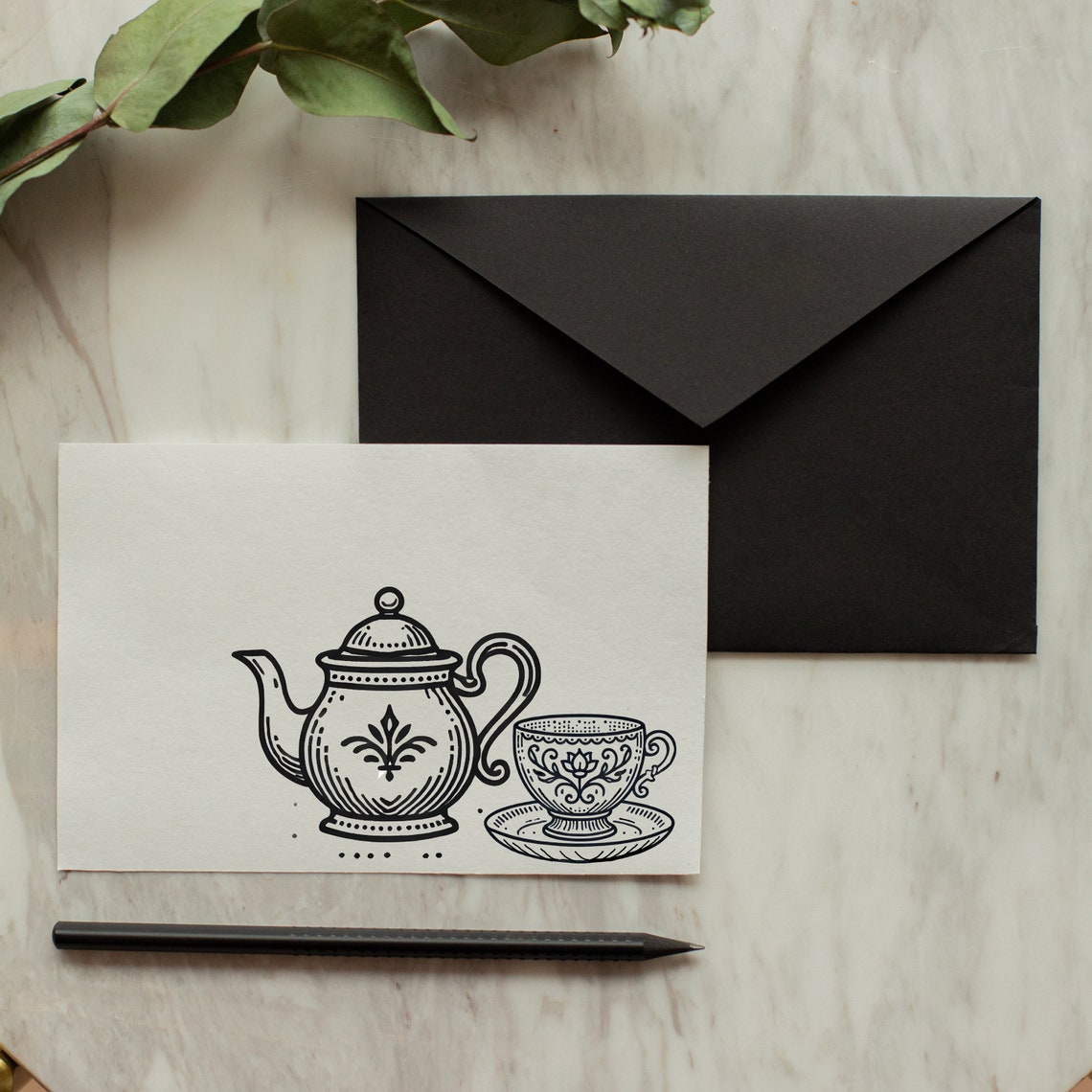 Tea Time Hand Drawn Png - Etsy